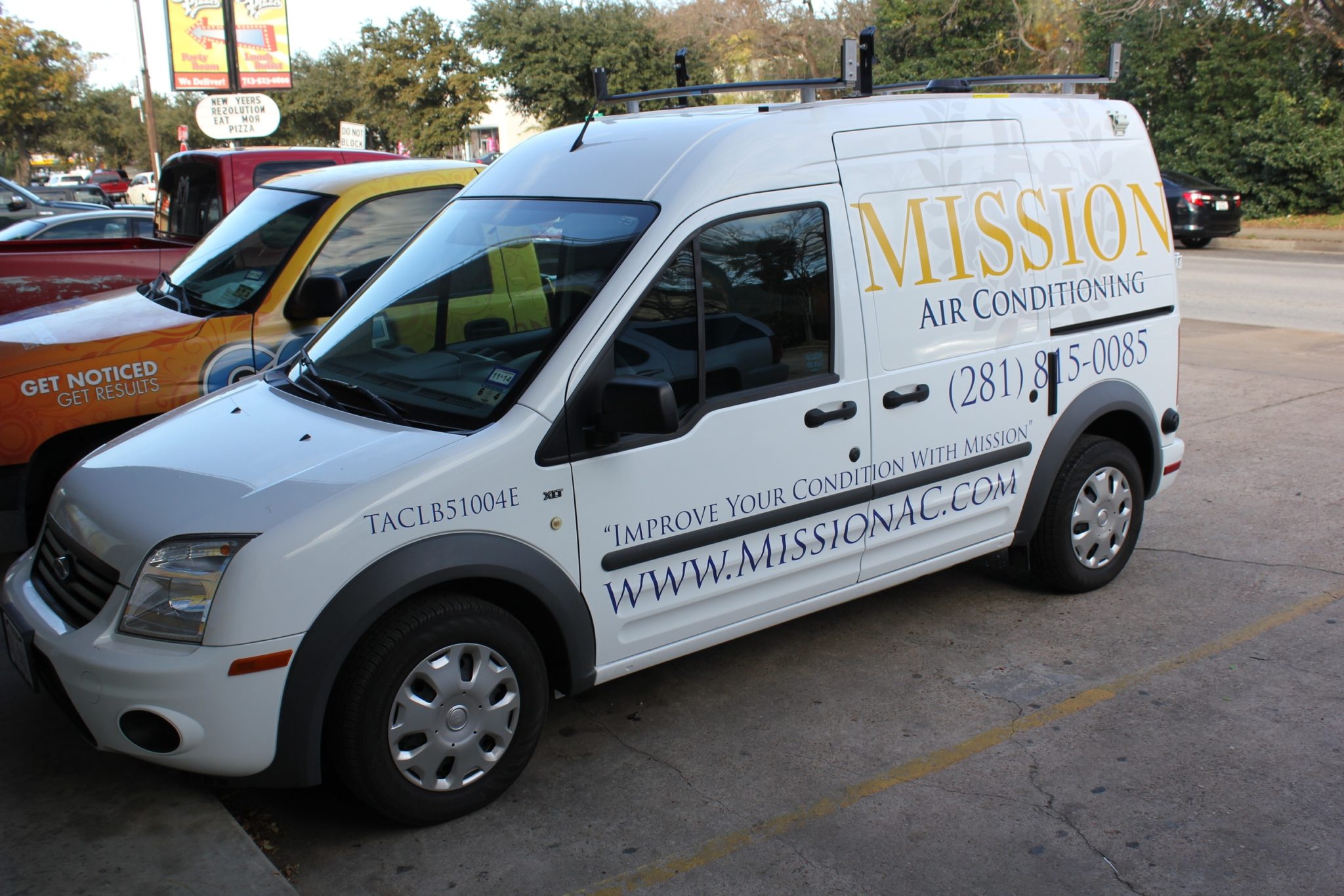 Air Conditioning Vehicle Wrap Stickers - Ford Transit | Mission Air ...